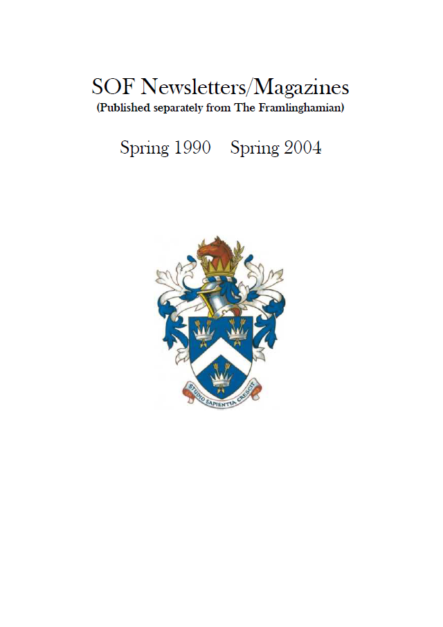 SOF Magazine – 1990 to 2004 – Old Framlinghamians